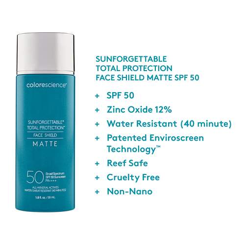 Total Protection Face Shield Sheer Matte SPF 50 – Grand Island Dermatology